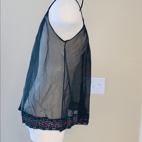 Vintage | Intimates & Sleepwear | Vintage 2pc Black Sheer Pin Up ...